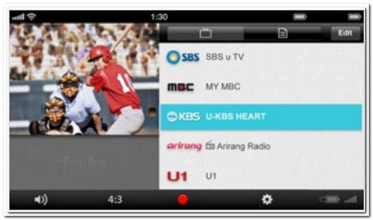 TV DMB 시청하기 휴대폰으로 TV보는법 - 아트용